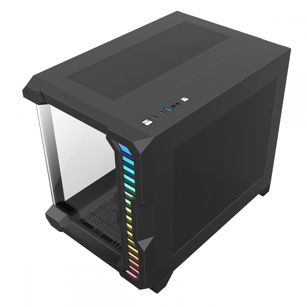 CiT Pro Android X Gaming Cube Black Case with 3 x 120mm Infinity ARGB ...